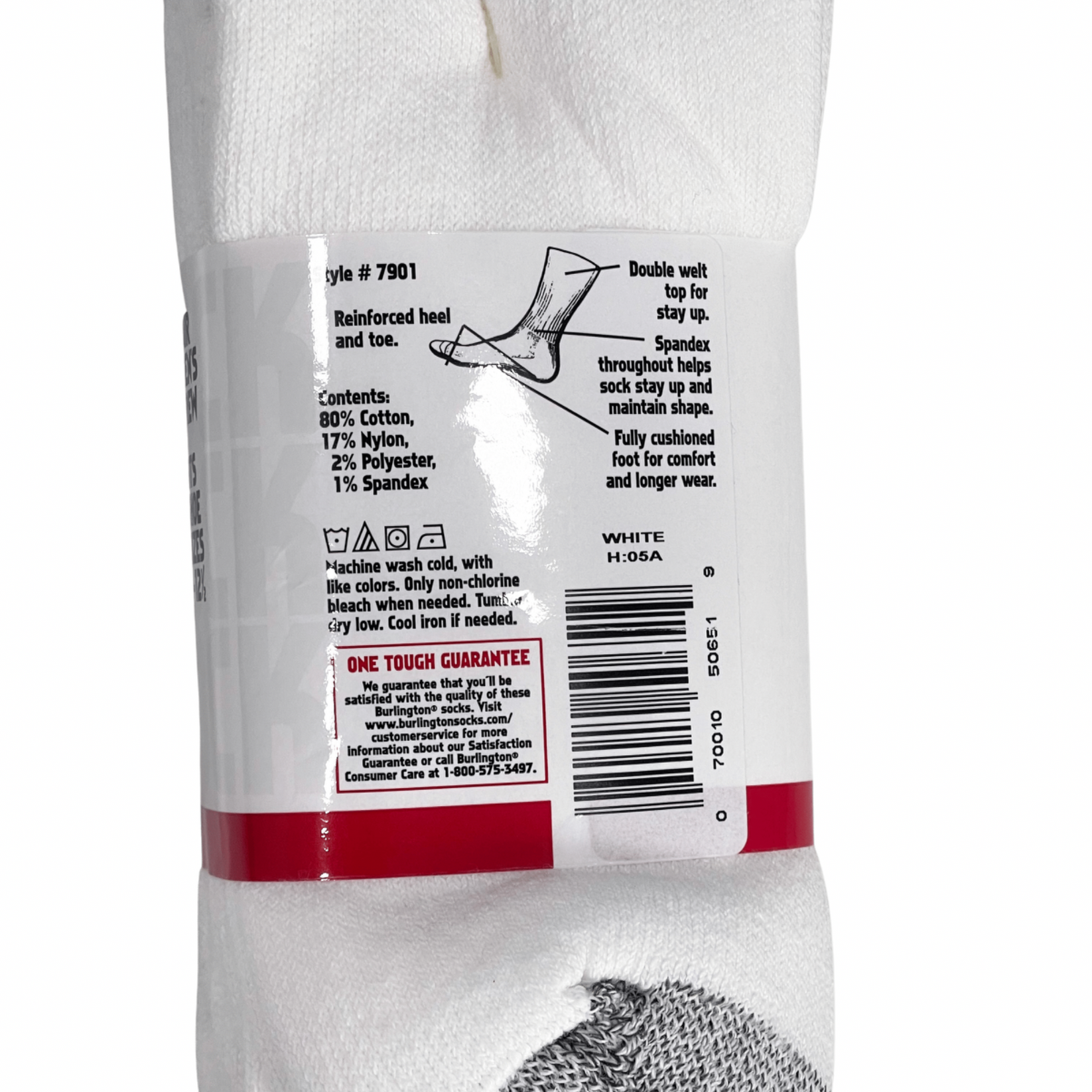 INTERWOVEN "ONE TOUGH SOCK" CASUAL COTTON CUSHION CREW - White – Kicks ...