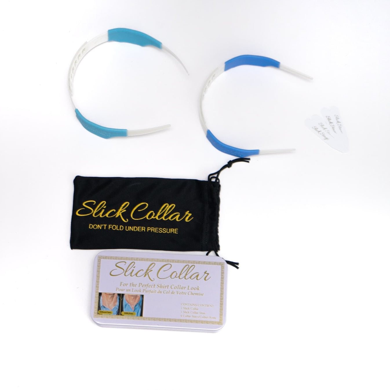 Slick Collar Kit - (1) Slim, (1) Original, & (2) Collar Stays – Kicks ...