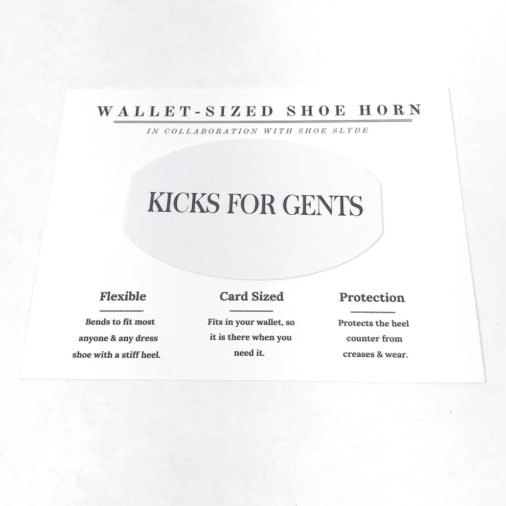 ShoeSlyde 2.0 Wallet Sized Travel Shoe Horn – Kicks For Gents